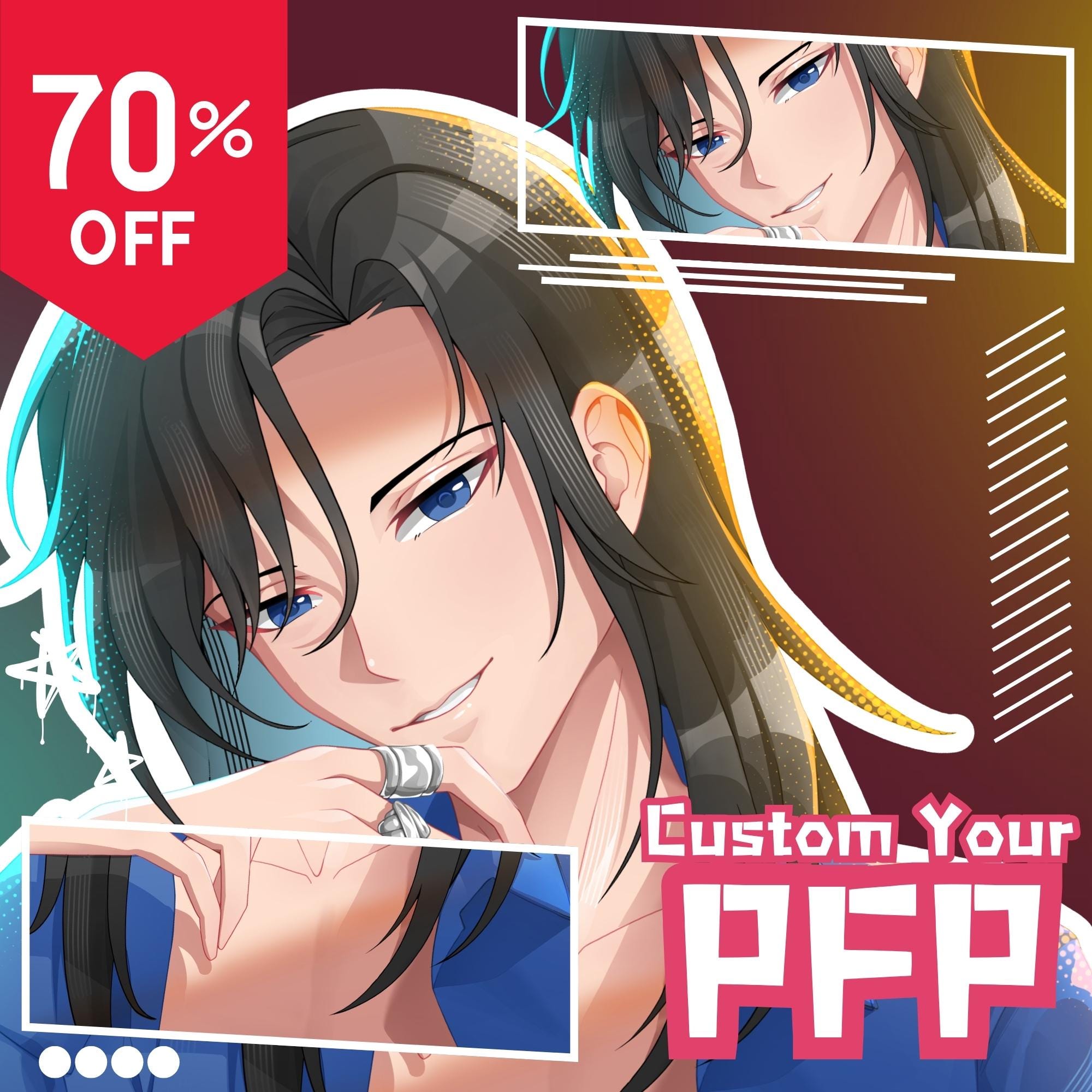 Custom PFP Avatar Anime Profile Icon Commission for Social Media ...