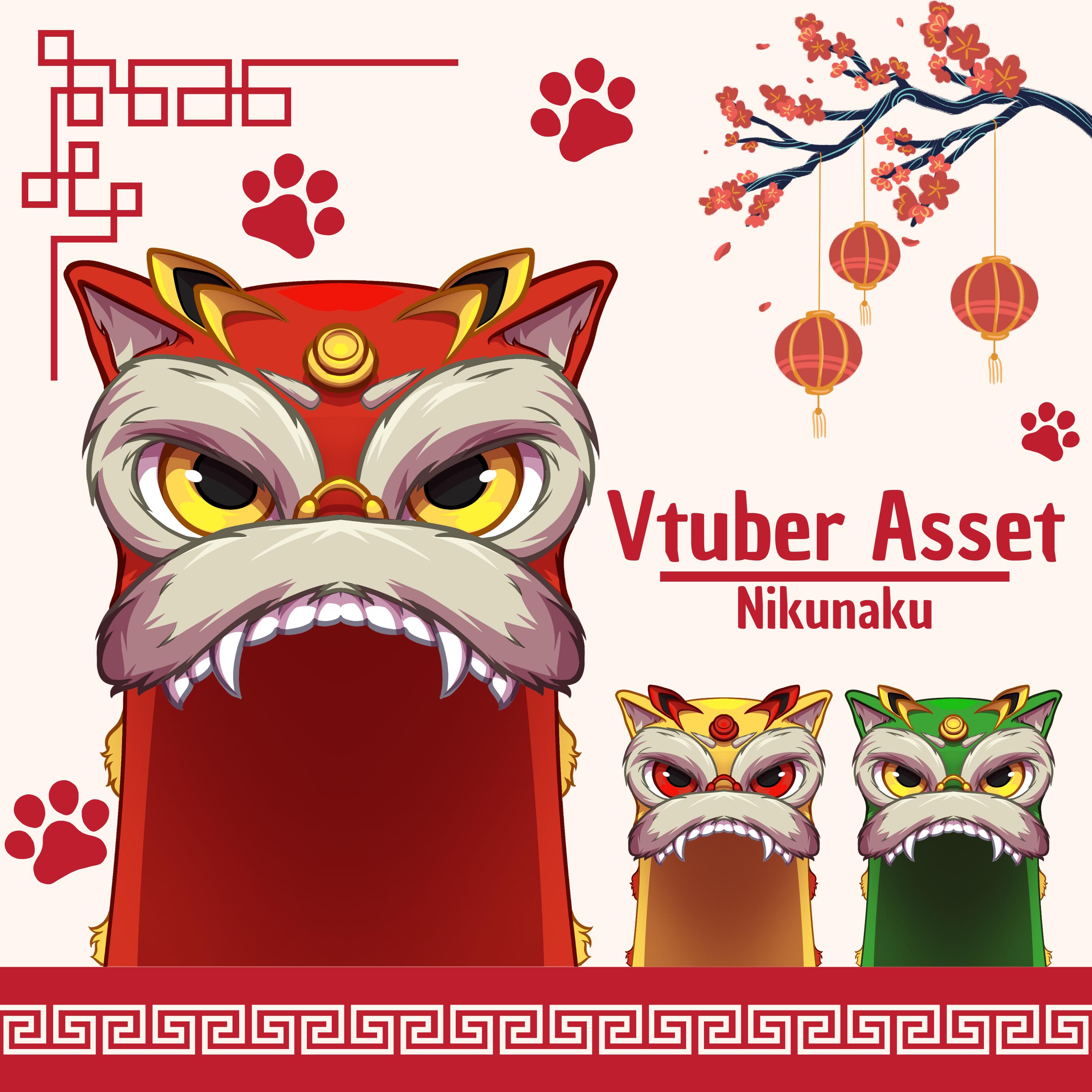 Lion Dance Hat Vtuber Asset - Celebrate Lunar New Year With Unique ...