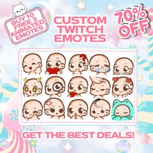 Custom Emotes - Creative Designs for Streamers - Etsy UK
