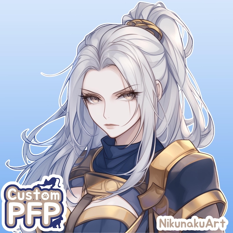 Custom Anime Profile Picture | Bust-up PFP for Vtuber, Streamer, or OC ...