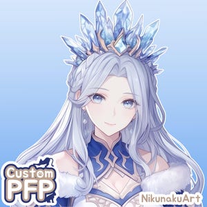 Custom Anime Profile Picture | Bust-up PFP for Vtuber, Streamer, or OC ...