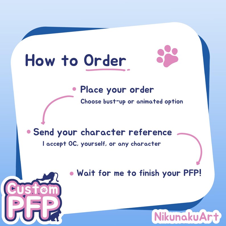 Custom Anime Profile Picture | Bust-up PFP for Vtuber, Streamer, or OC ...