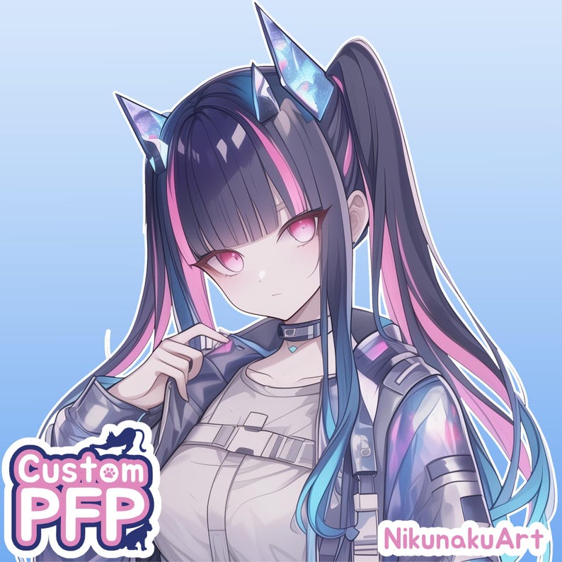 Kundenspezifisches Anime Profilbild | Bust-Up PFP für VTuber, Streamer ...