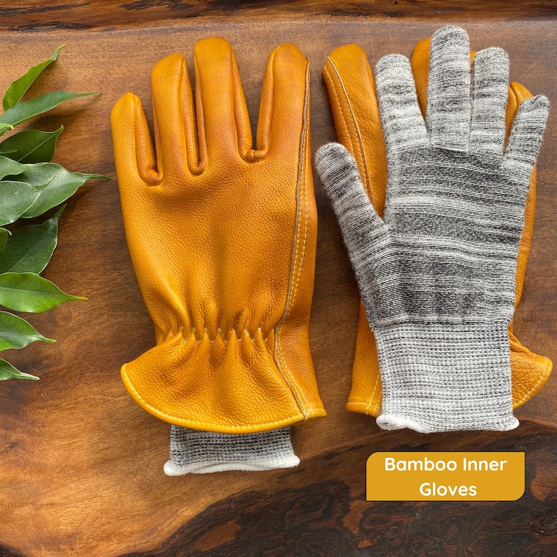 Handmade Leather Bushcraft Gloves – Waterproof Cowhide Camping - Etsy