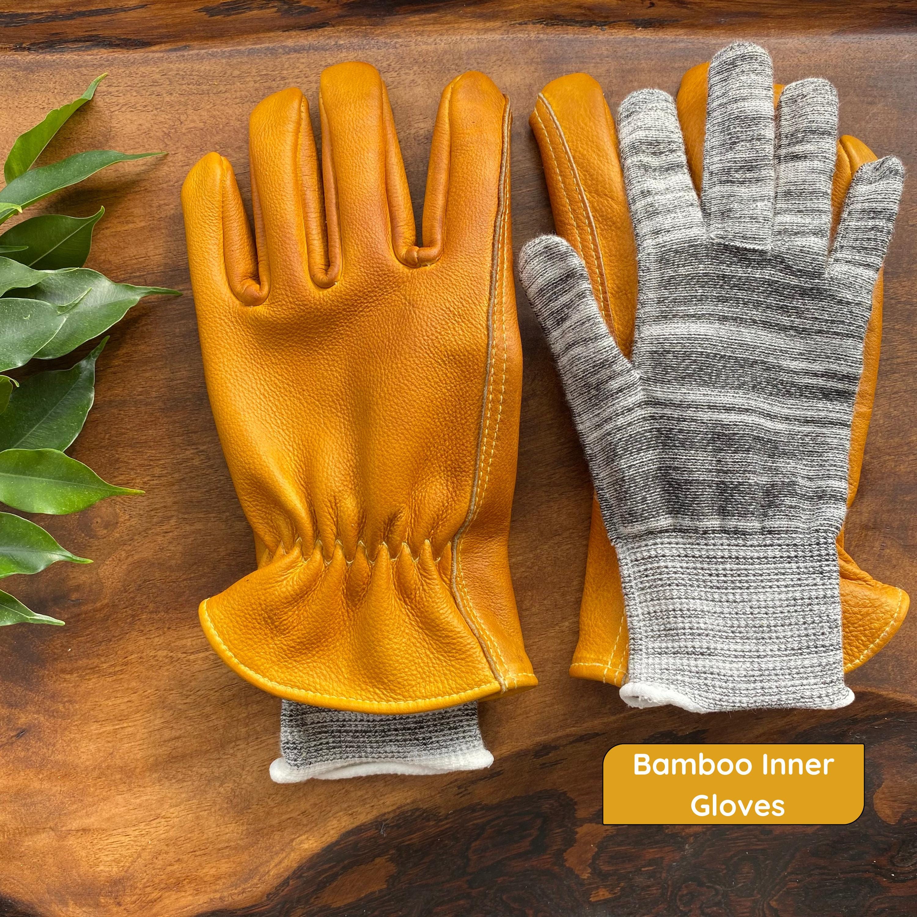 Handmade Leather Bushcraft Gloves – Waterproof Cowhide Camping - Etsy