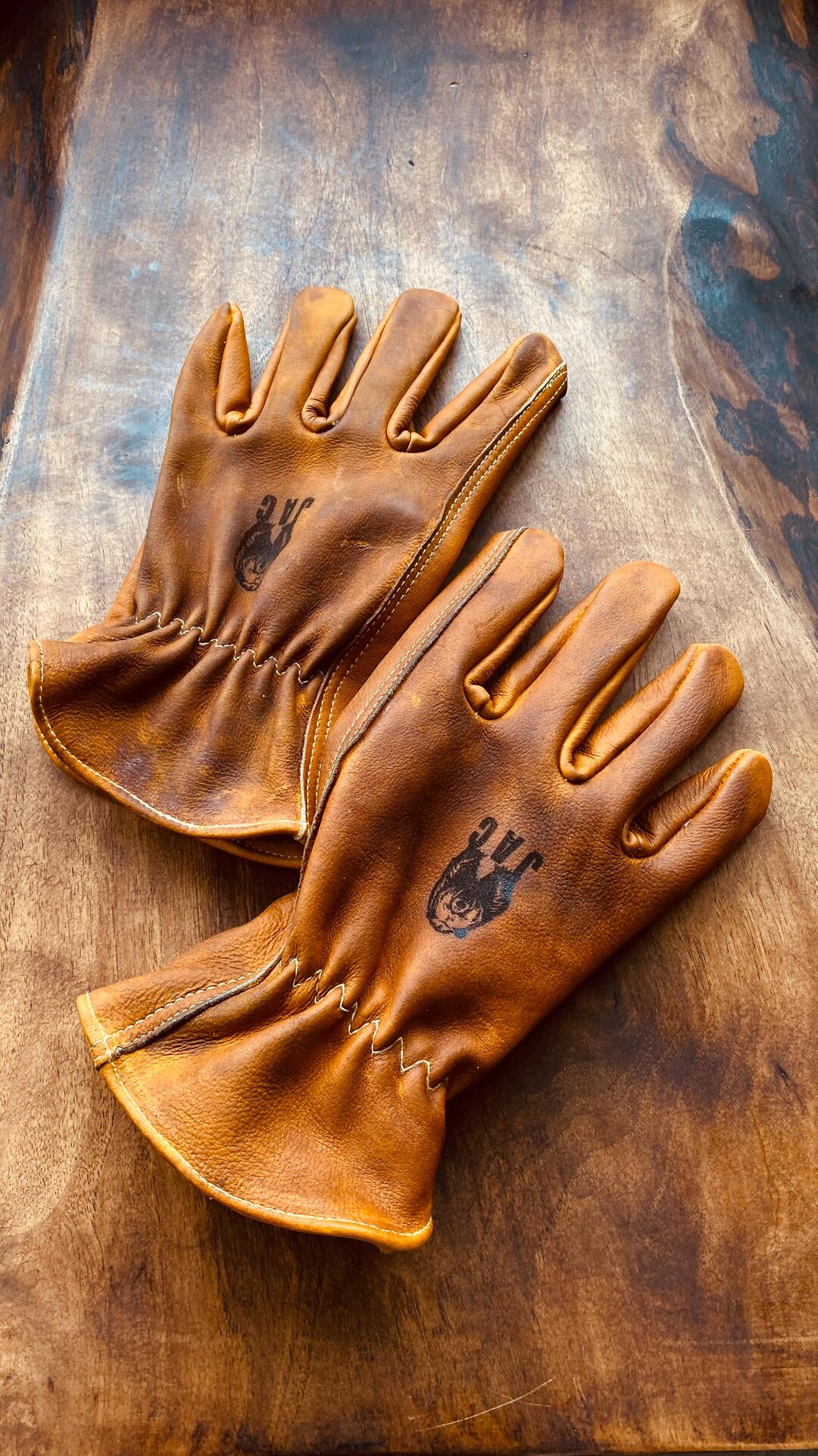 Leather Work Gloves – Cowhide Bushcraft Utility Gloves - Etsy