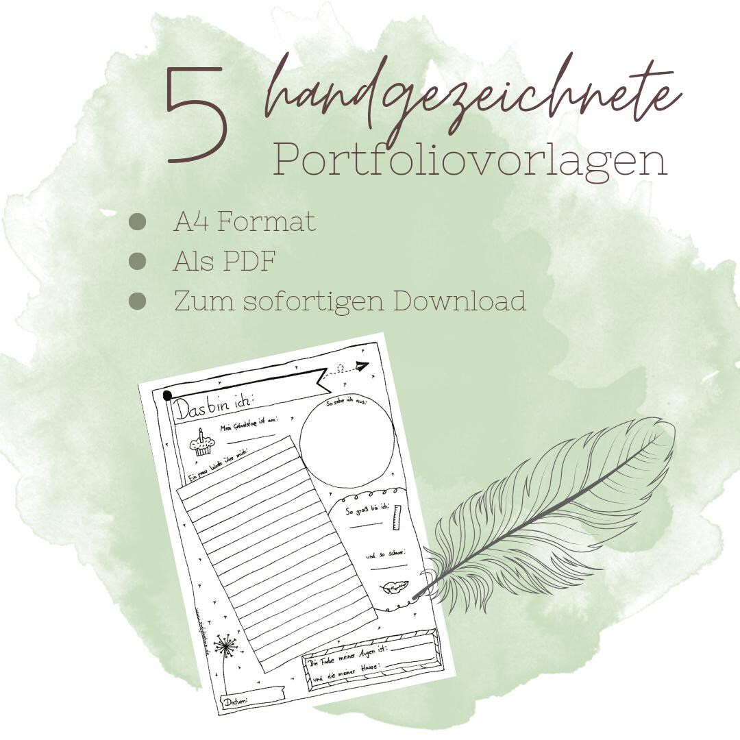 Portfolio Templates for Children's Folders - Etsy