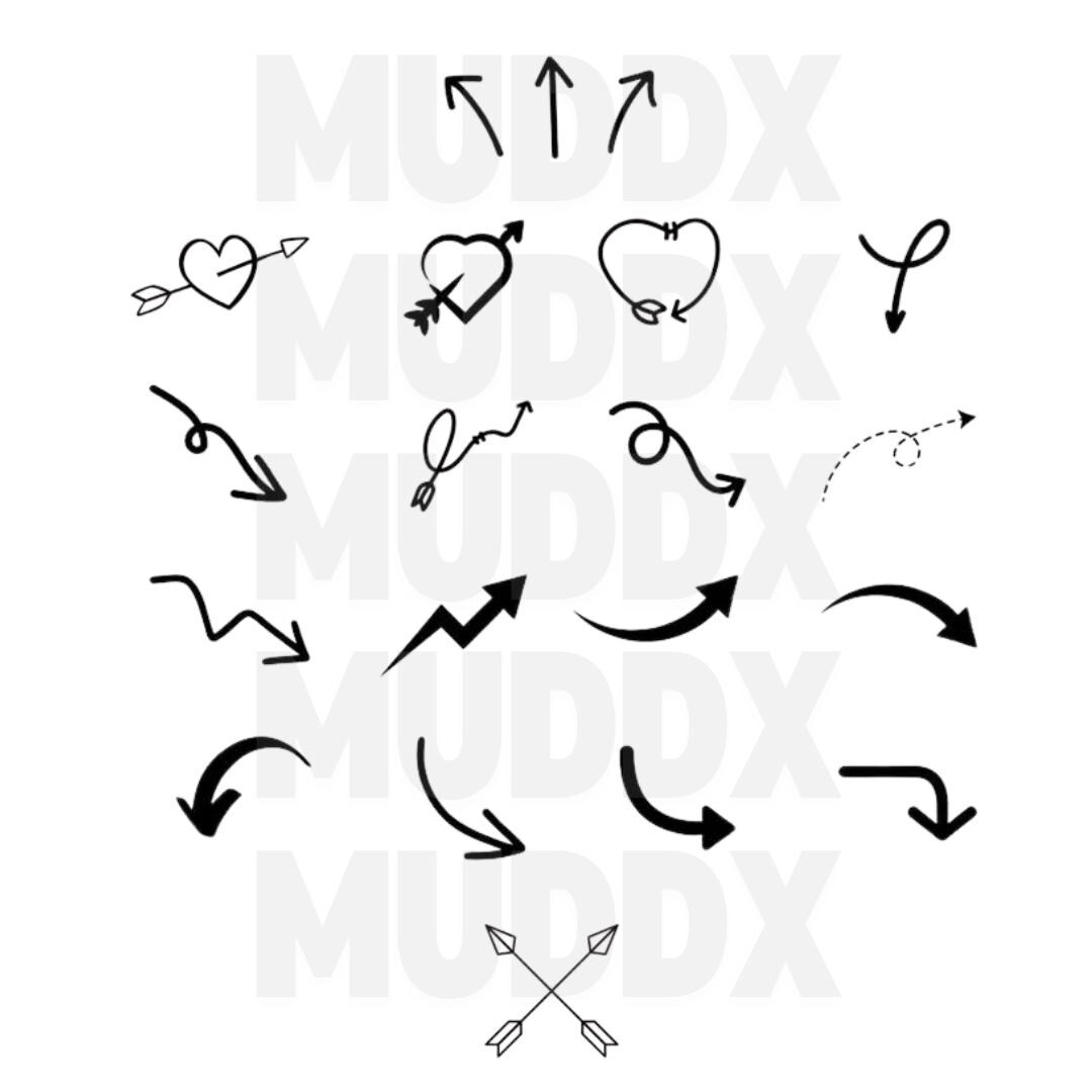 Arrows for Print SVG, PDF, Canva, Procreate, Adobe - Etsy