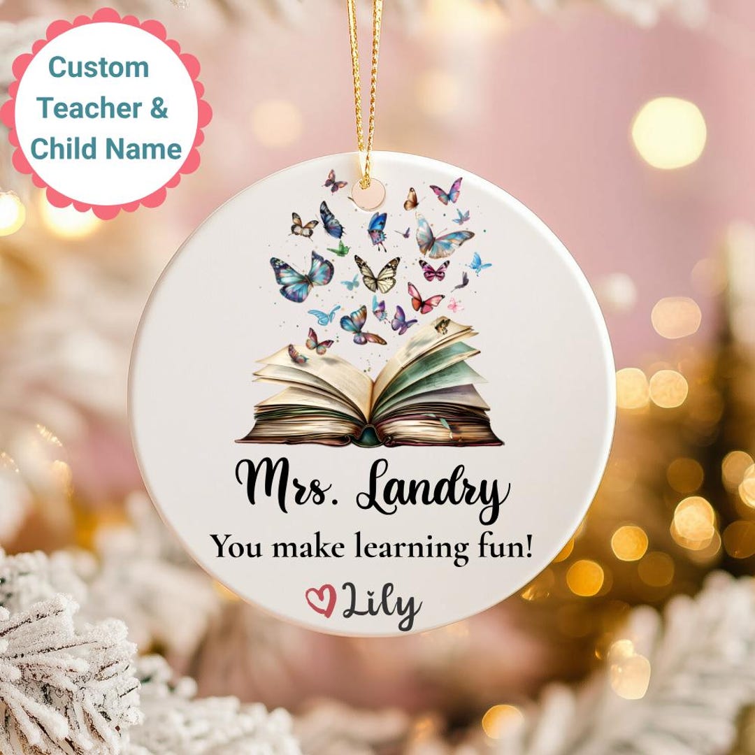 Custom Teacher Appreciation Gift From Student, Personalize Teacher ...