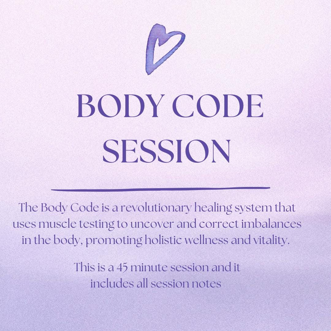 Body Code Session - Etsy Australia