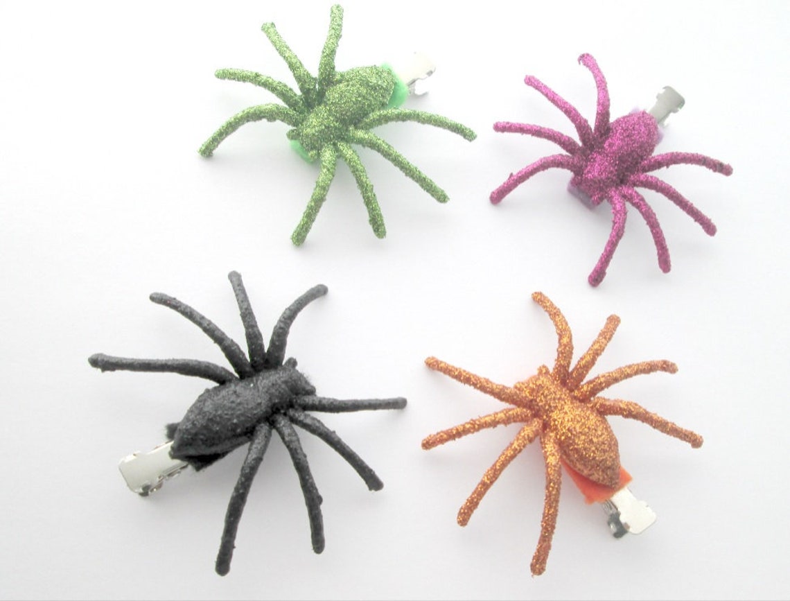 Halloween Spider Hair Clip Spider Hair Clip Halloween Hair - Etsy