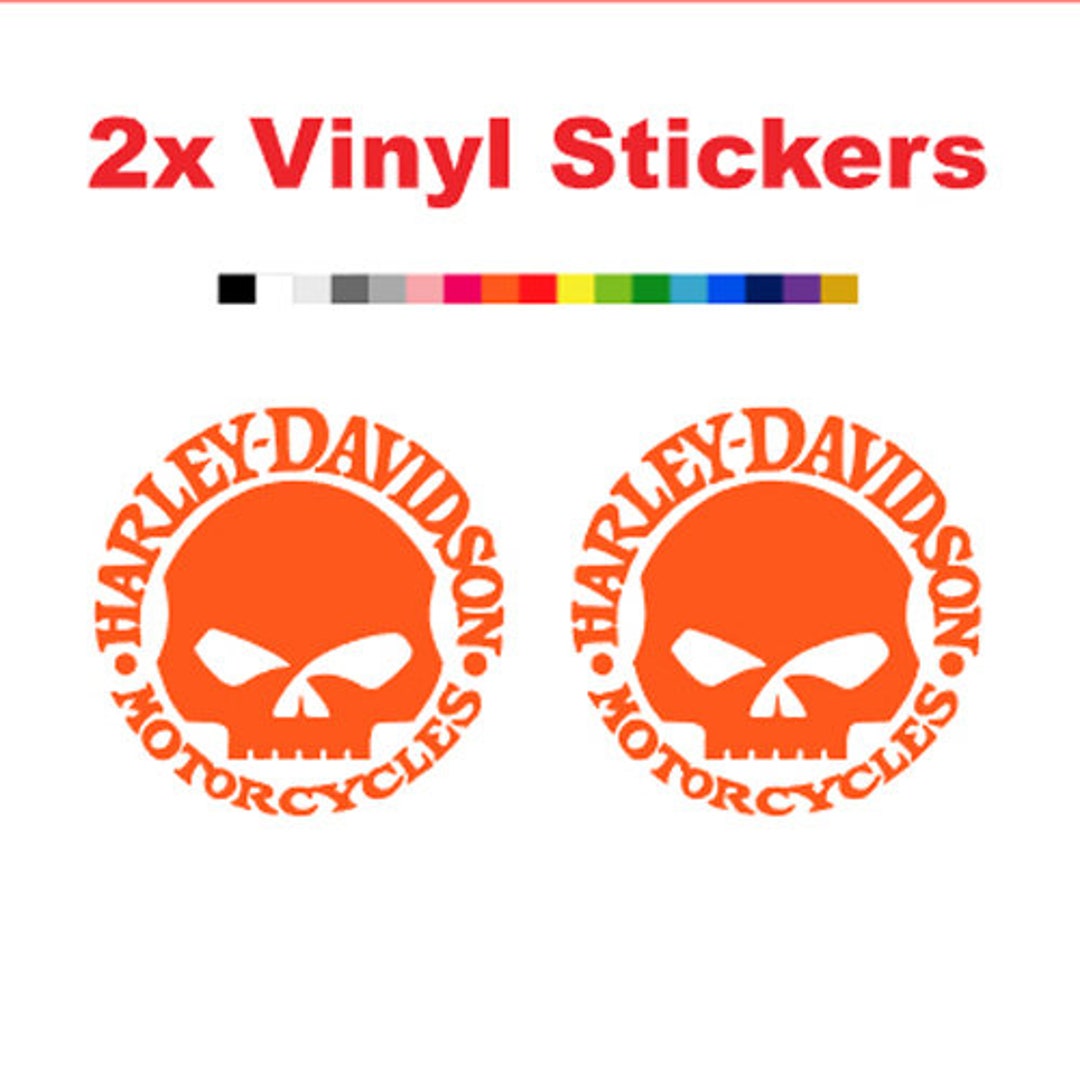 Harley Davidson Willie G Stickers X 2 - Etsy