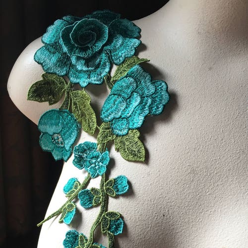 RED Rose Applique 3D Lace for Lyrical Dance Garments Costume - Etsy