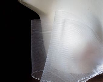 Black horsehair millinery netting trim by yardClear STiFF | Etsy