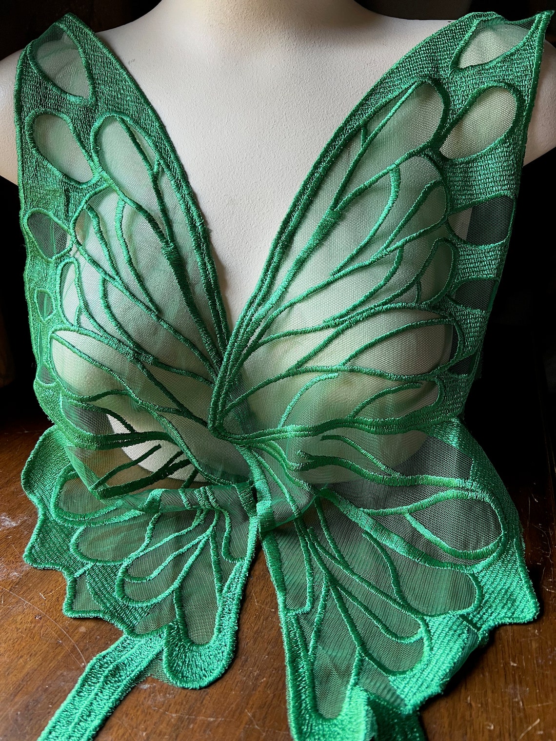 GREEN Butterfly Wings Appliques for Lyrical Dance Fairy - Etsy