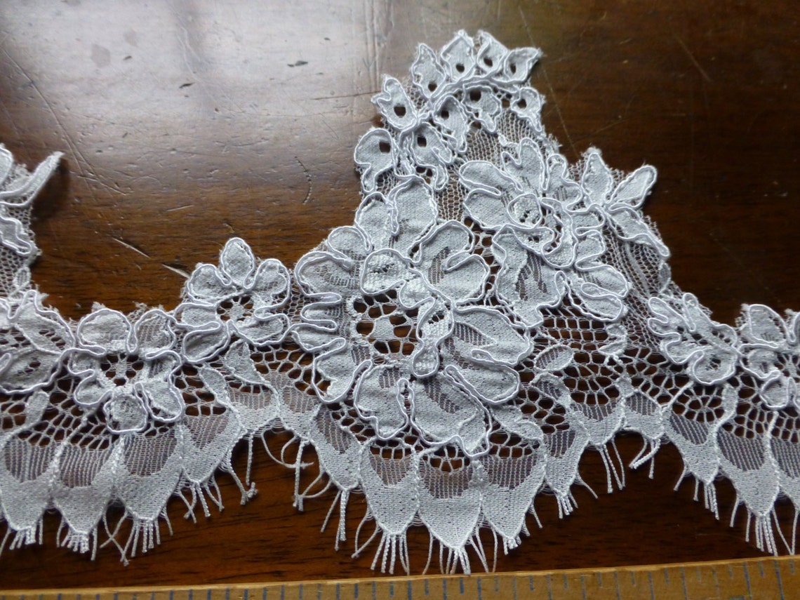 Off White Eyelash Corded Lace for Bridal Veils Borders | Etsy