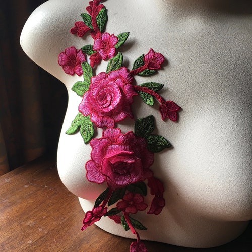 BLUSH Pink Rose Applique 3D Lace for Lyrical Dance Garments - Etsy