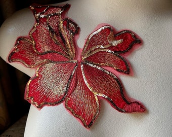 2 Pieces Black Lace Applique Flowers for Lyrical Dance, Ballet ...