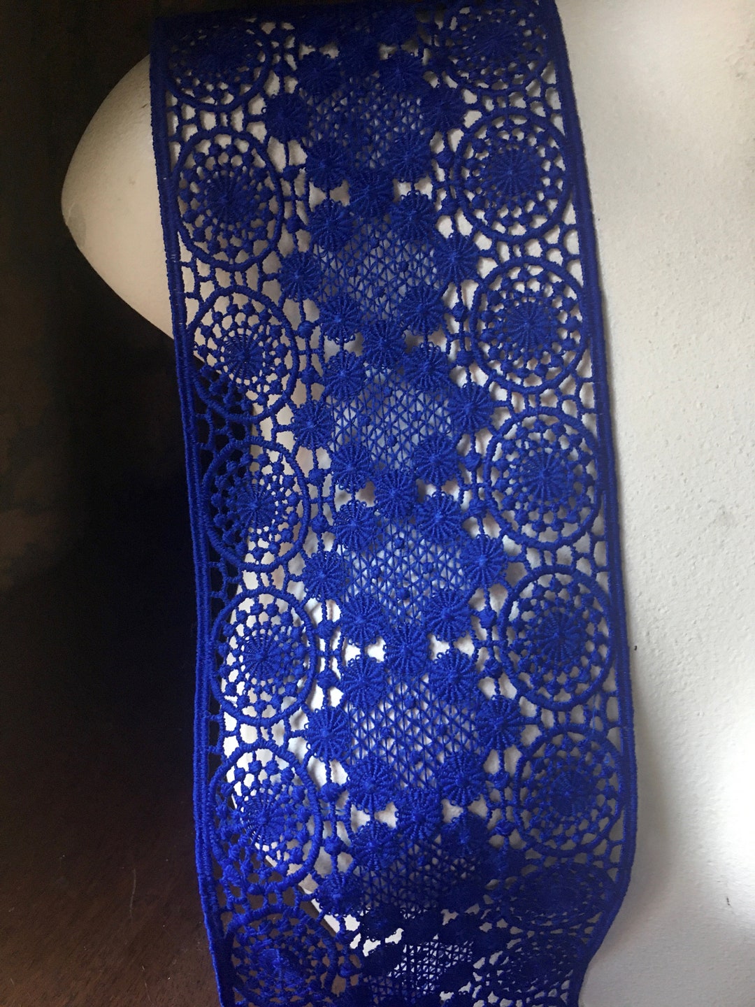 ROYAL Electric BLUE Lace Venise Style for Garments, Costumes CL 6051 - Etsy