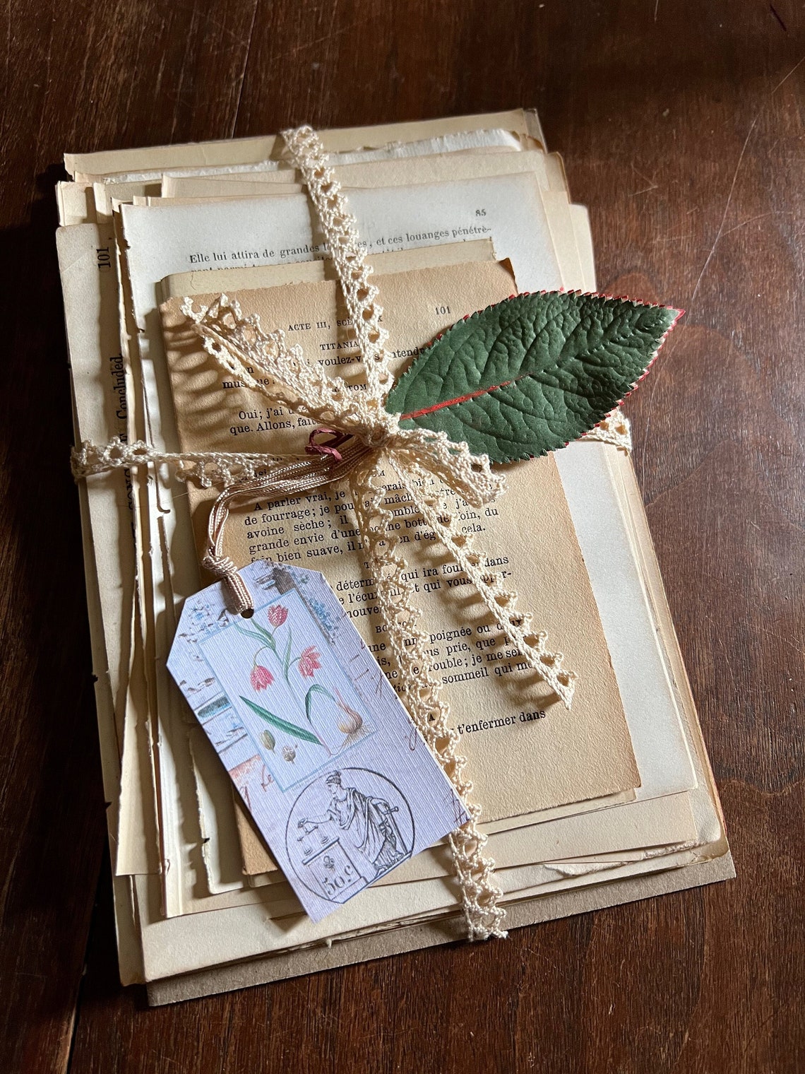 Antique Paper Book Pages 1700's to Early 1900's for - Etsy