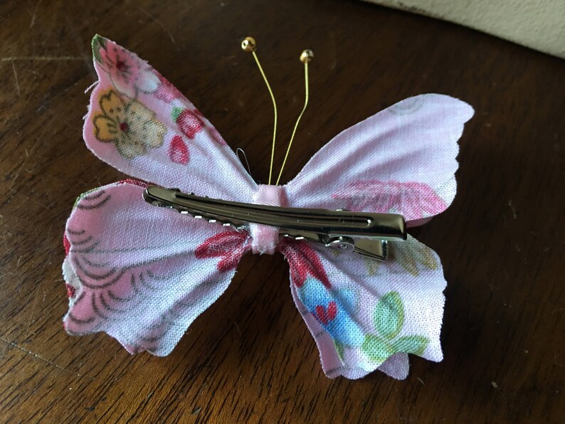 PINK Kimono Butterfly Pin Clip SMALL 6 for Hair Millinery - Etsy