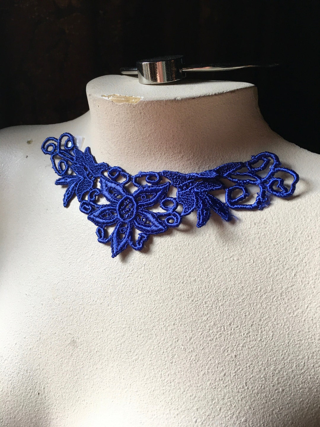 Royal Blue Lace Applique Venice Lace for Lyrical, Lace Jewelry, Costume ...