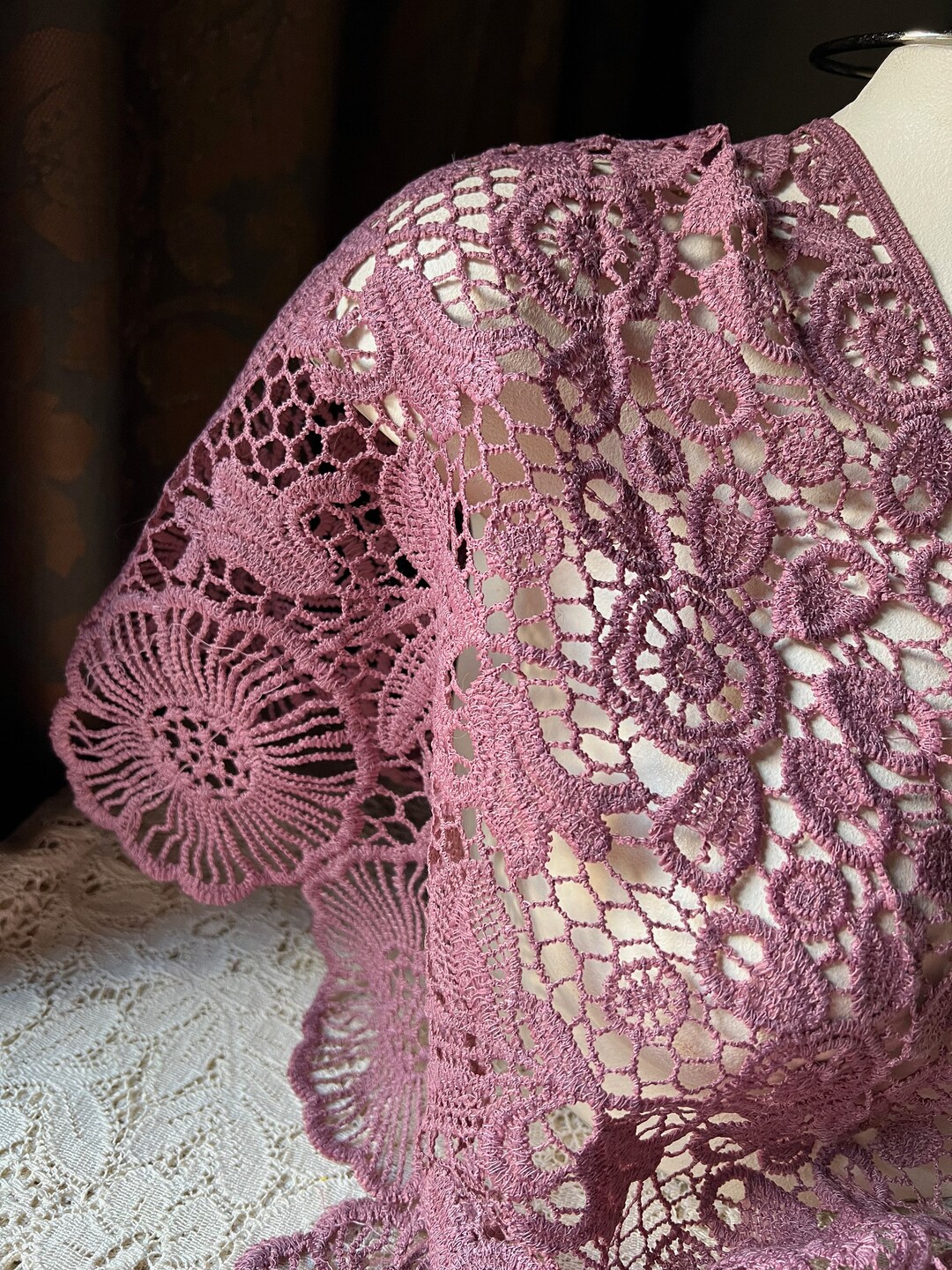 ROSE PINK Wide Lace for Garments, Skirts, Costumes CL 6073-1 - Etsy