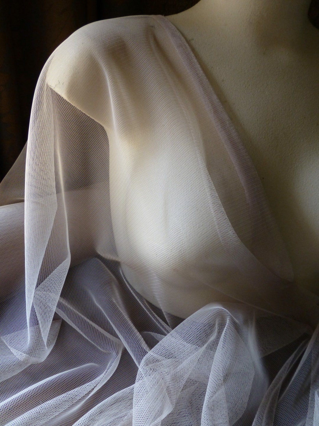 Taupe Champagne Soft English Tulle Net: Bridal Veils, Capes, Skirts ...