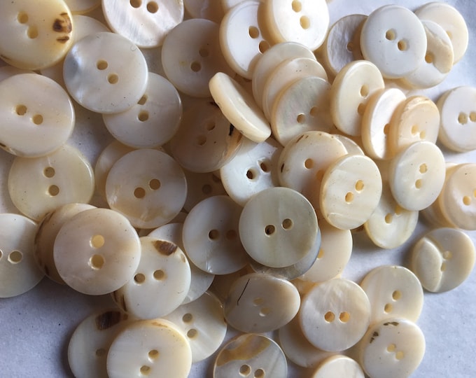 6 Abalone Buttons 44L 28mm for Knitting, Jewelry, Garments, Crafts BU ...