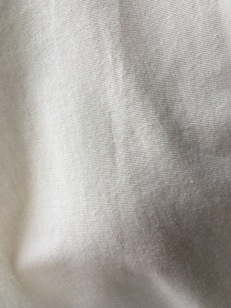 WHITE ORGANIC Cotton Jersey Knit Fabric for Garments | Etsy