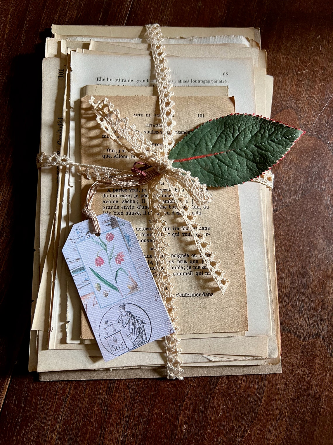 Antique Paper Book Pages 1700's to Early 1900's for - Etsy