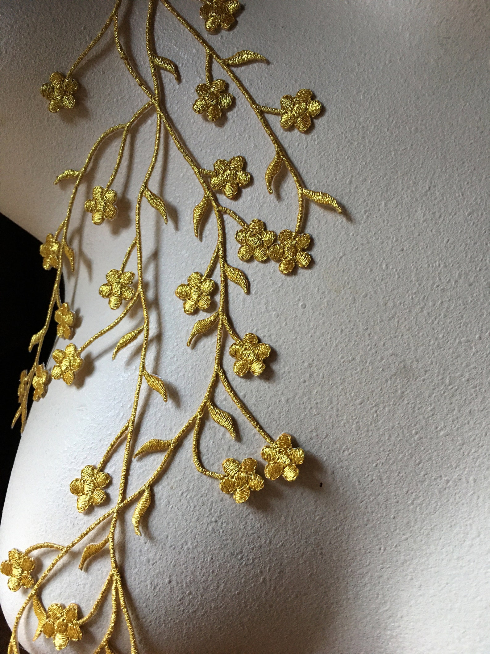 GOLD Flower Vine SHORTER Applique Iron on for Lyrical - Etsy