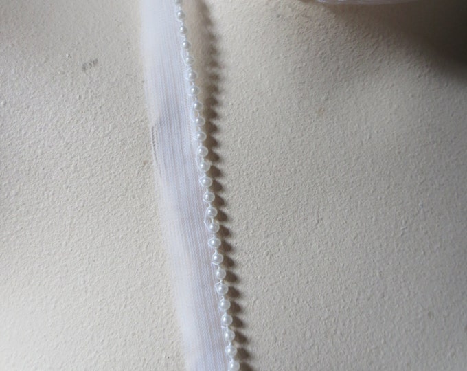 2 Yds. Pearl Trim Edging in off White Creme for Bridal - Etsy