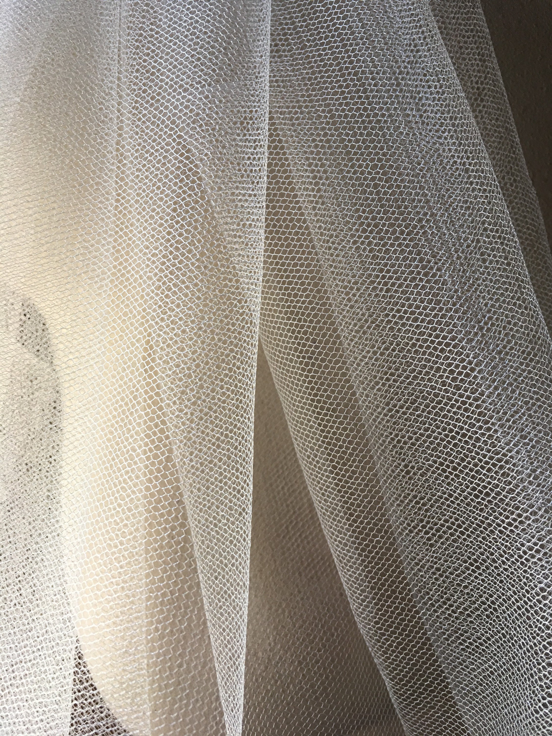Ivory FINE Silk Tulle Illusion from England 68 wide for | Etsy