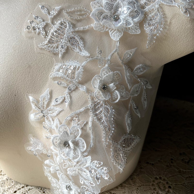 White Applique - Etsy