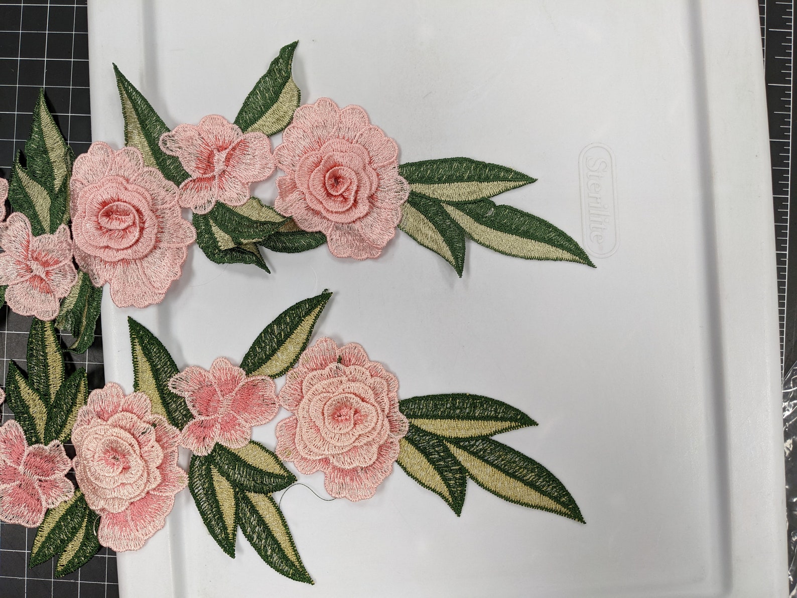 BLUSH Pink Rose Applique 3D Lace for Lyrical Dance Garments - Etsy