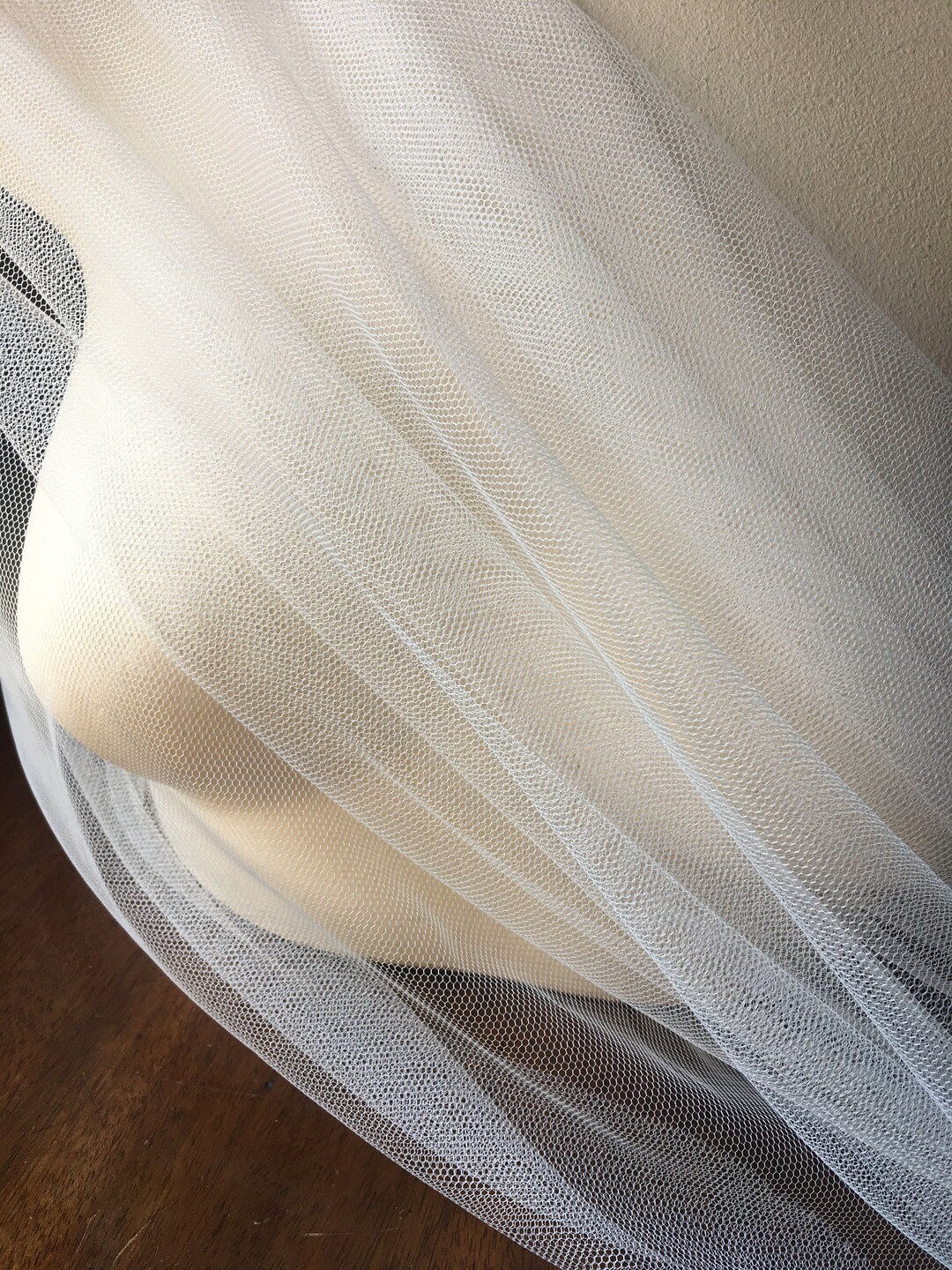 English Net Fabric Sample Pack: Ivory & Silk White Bridal Tulle - Etsy