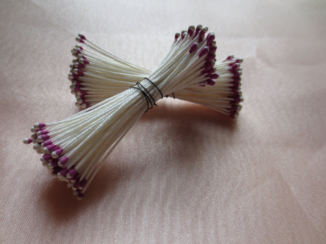 Stamens in Fuchsia & Cream Made in Germany for Bridal - Etsy