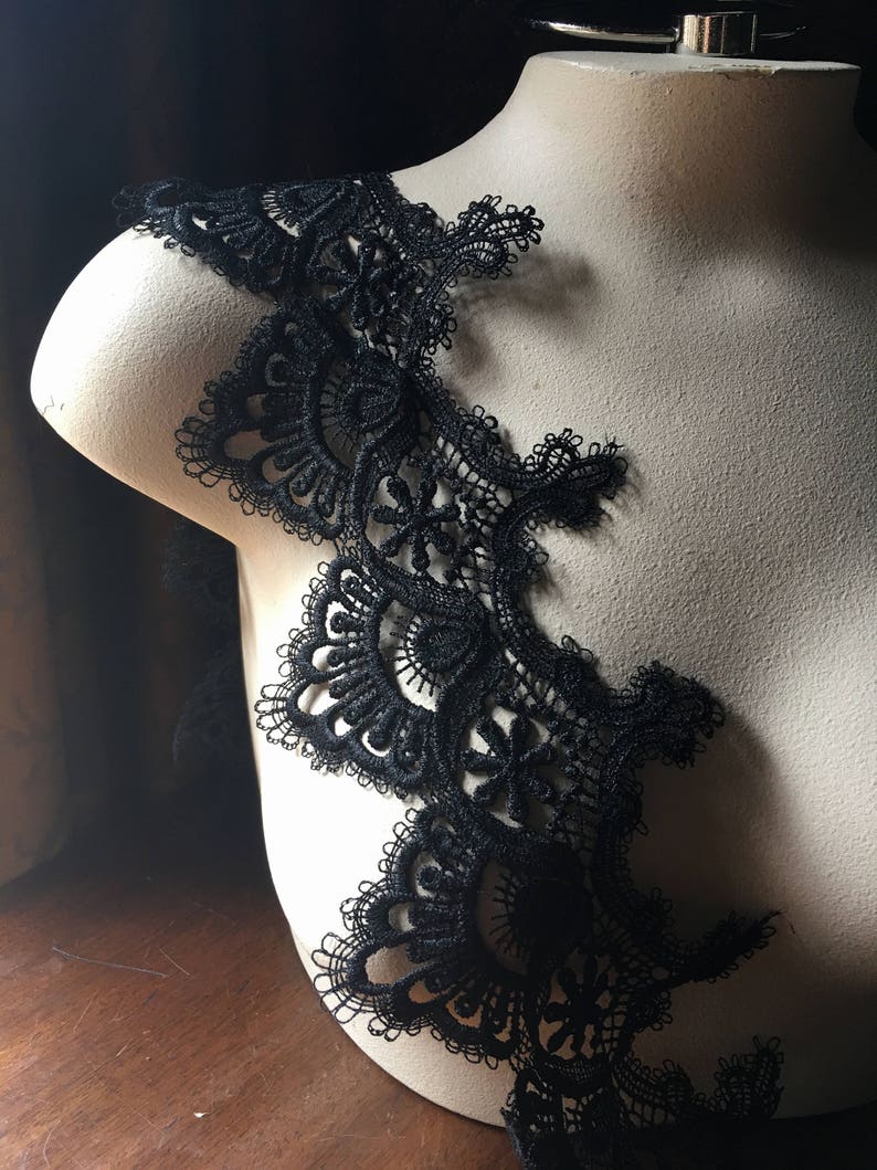 BLACK Lace for Garments, Costume Design L 3030 - Etsy