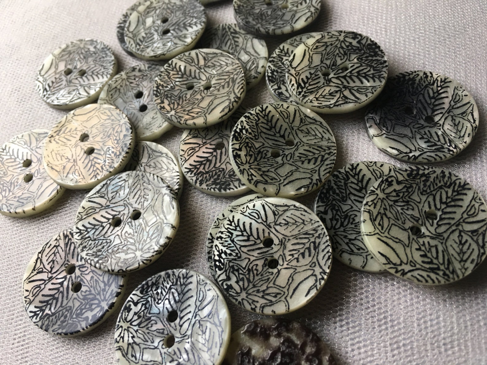 10 Laser Cut Buttons Leaf Design Size 40L 25mm for - Etsy
