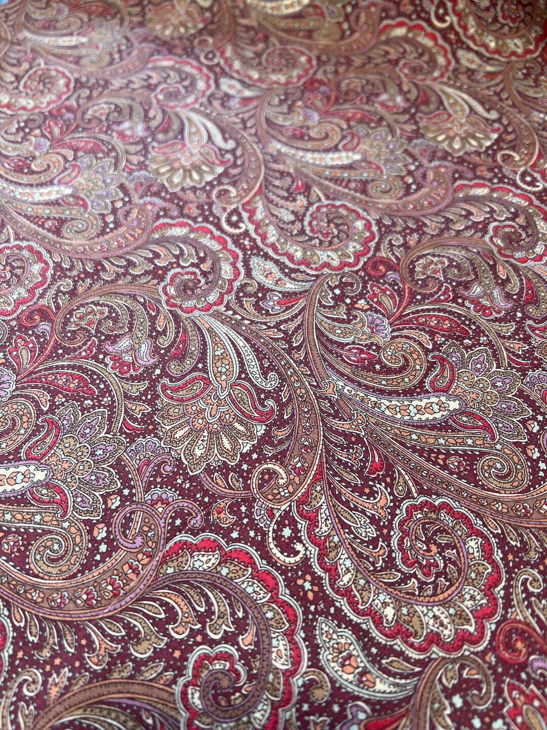 FALL PAISLEY Cotton Fabric by Kaufman for Dresses, Shirts, Skirts ...