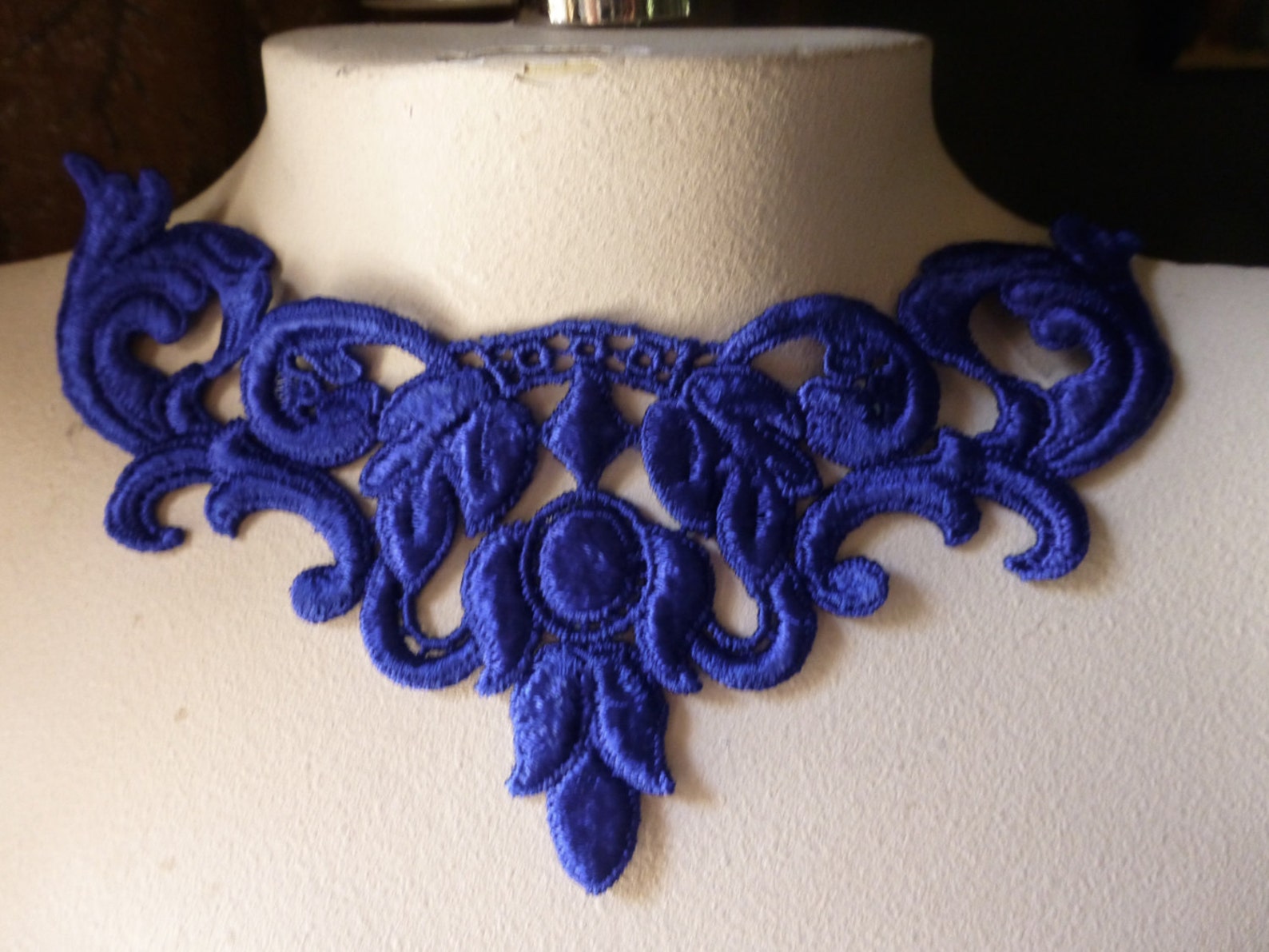 Cobalt Blue Lace Applique Sapphire Cobalt Blue for Lyrical - Etsy