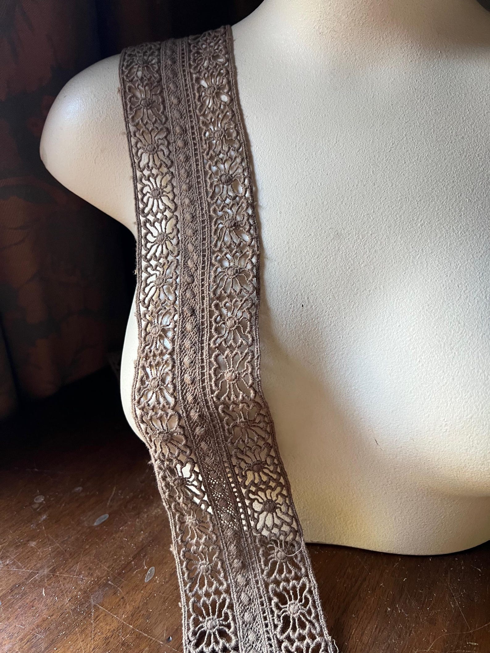 BROWN Cotton Lace for Garments, Accessories, Costumes CL 3025 NDL - Etsy