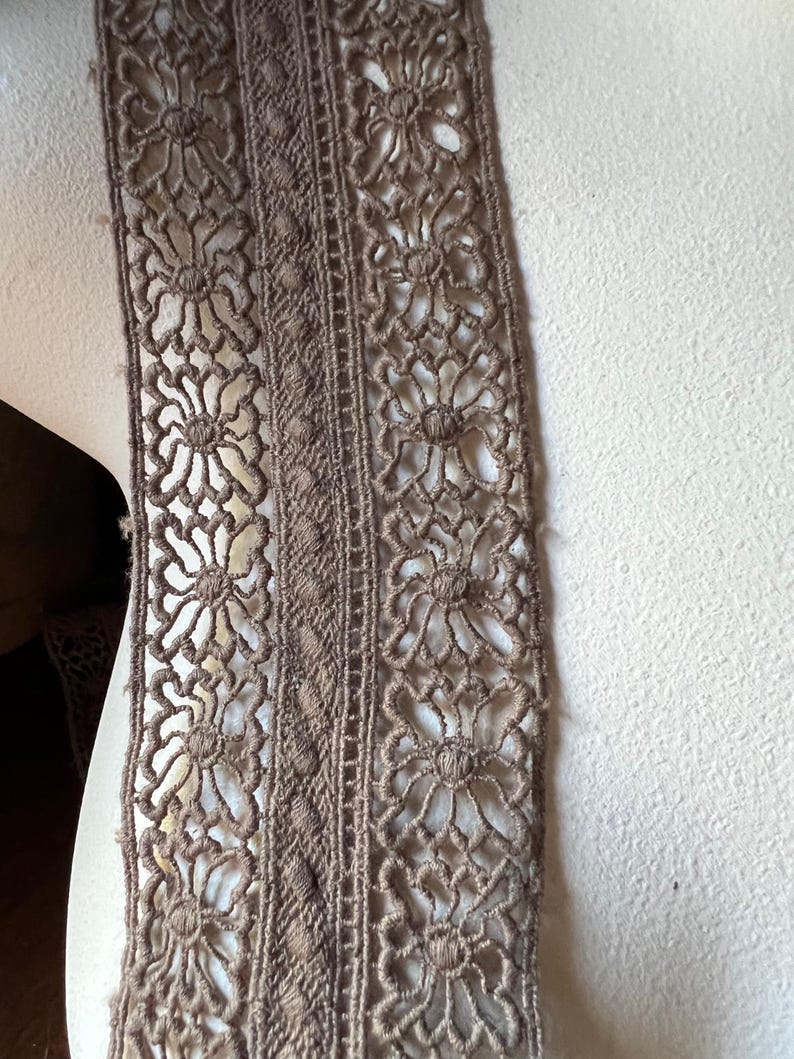 BROWN Cotton Lace for Garments, Accessories, Costumes CL 3025 NDL - Etsy
