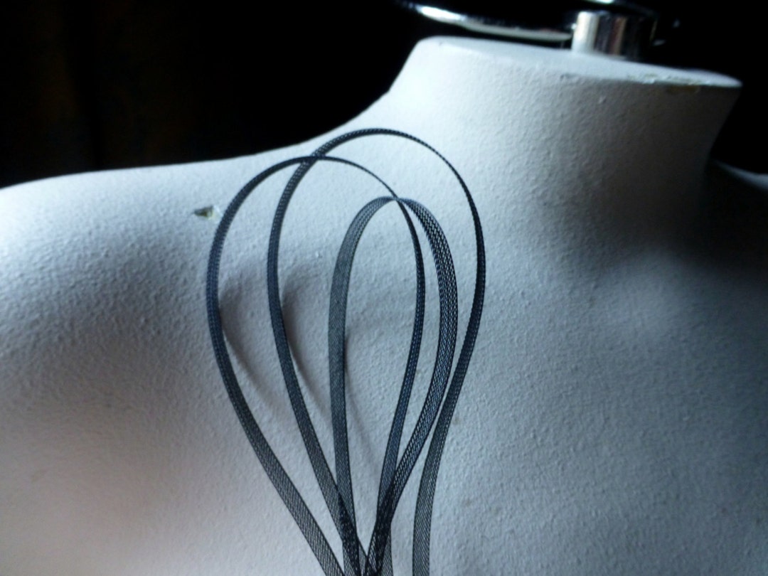 10 Yds. BLACK Crin Horsehair Braid 1/4" Wide: Bridal, Veils ...