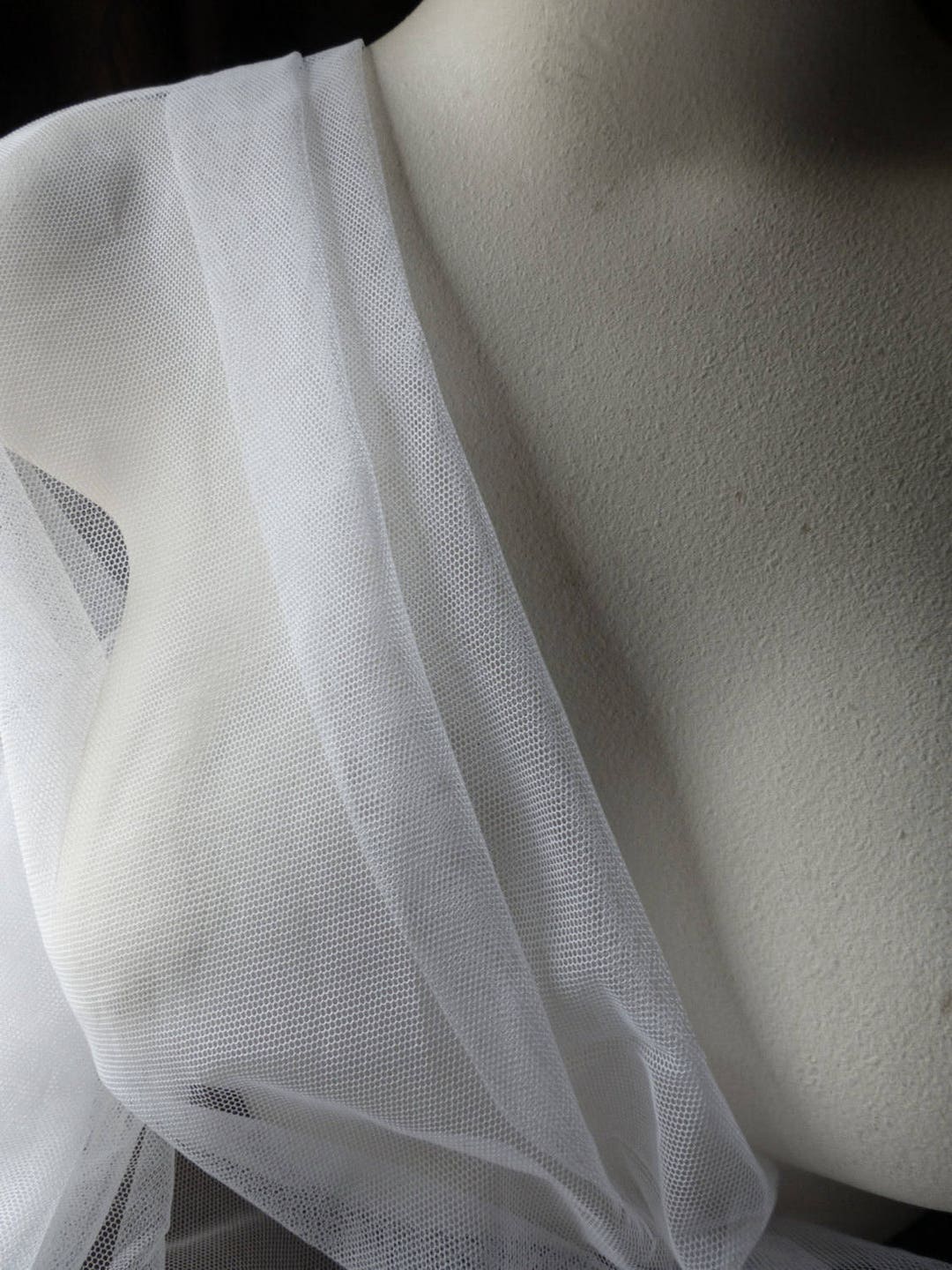 White Fine Cotton Tulle Bobbinet 84 Width From UK for Bridal, Veils ...