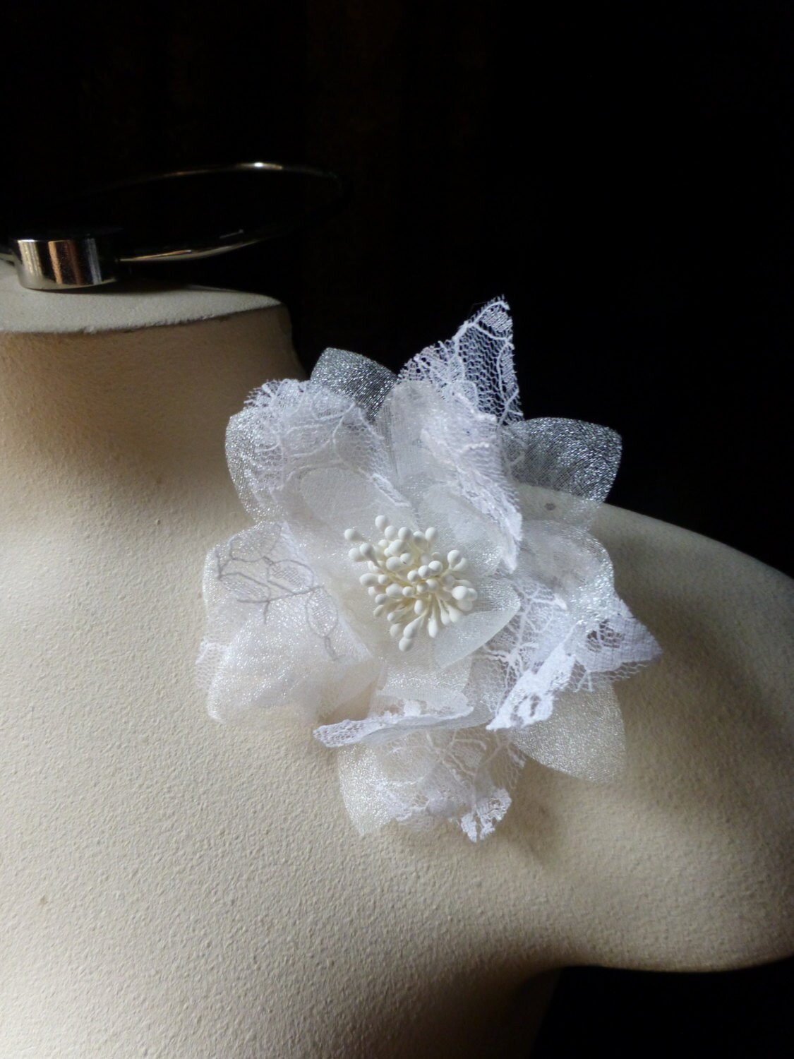 Ivory Lace Flower Pin for Bridal Ballet Sashes Shoes - Etsy
