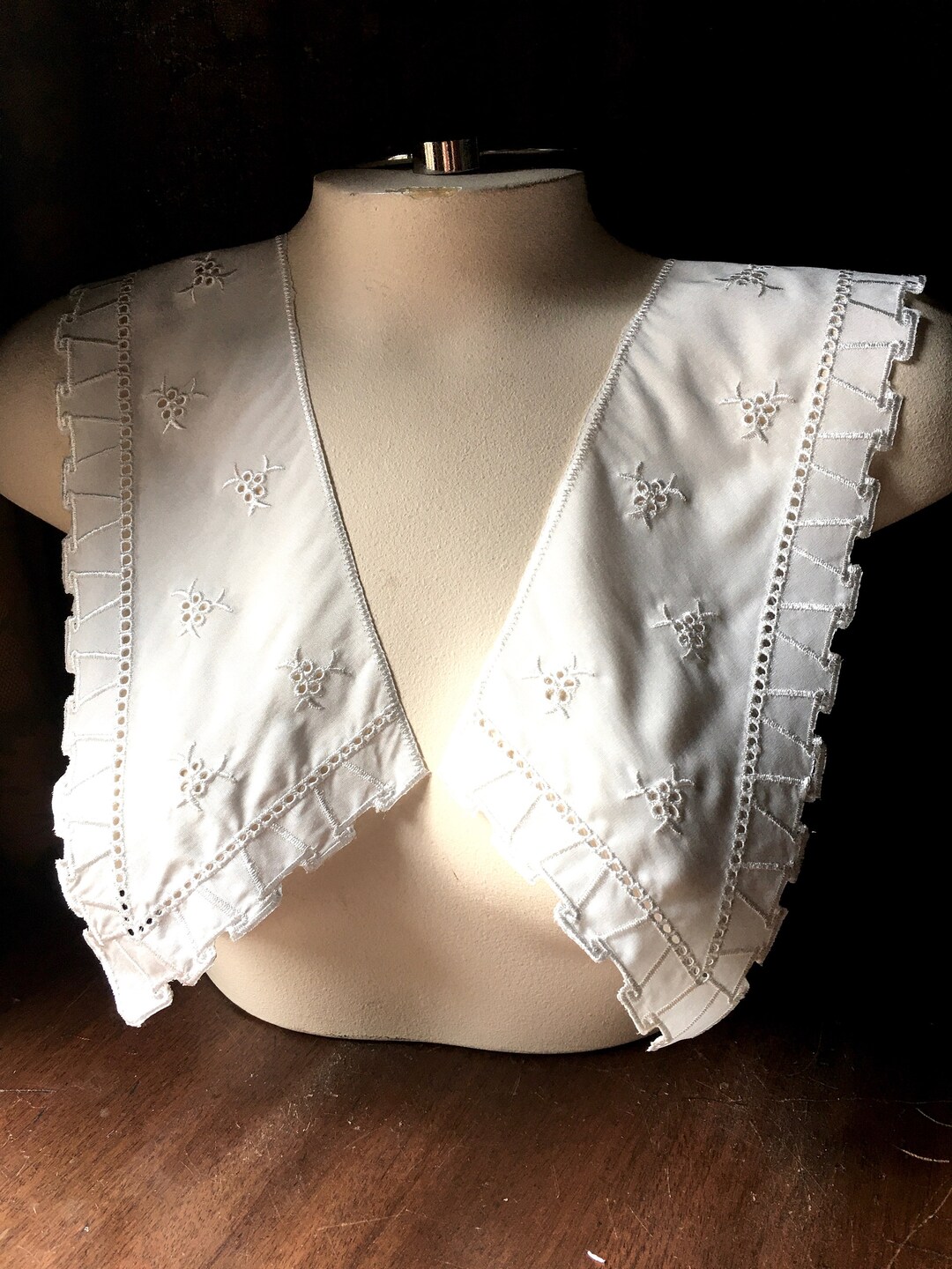 White Collar RBG Lace Pair Venise Lace for Fake Collars, Sweaters ...