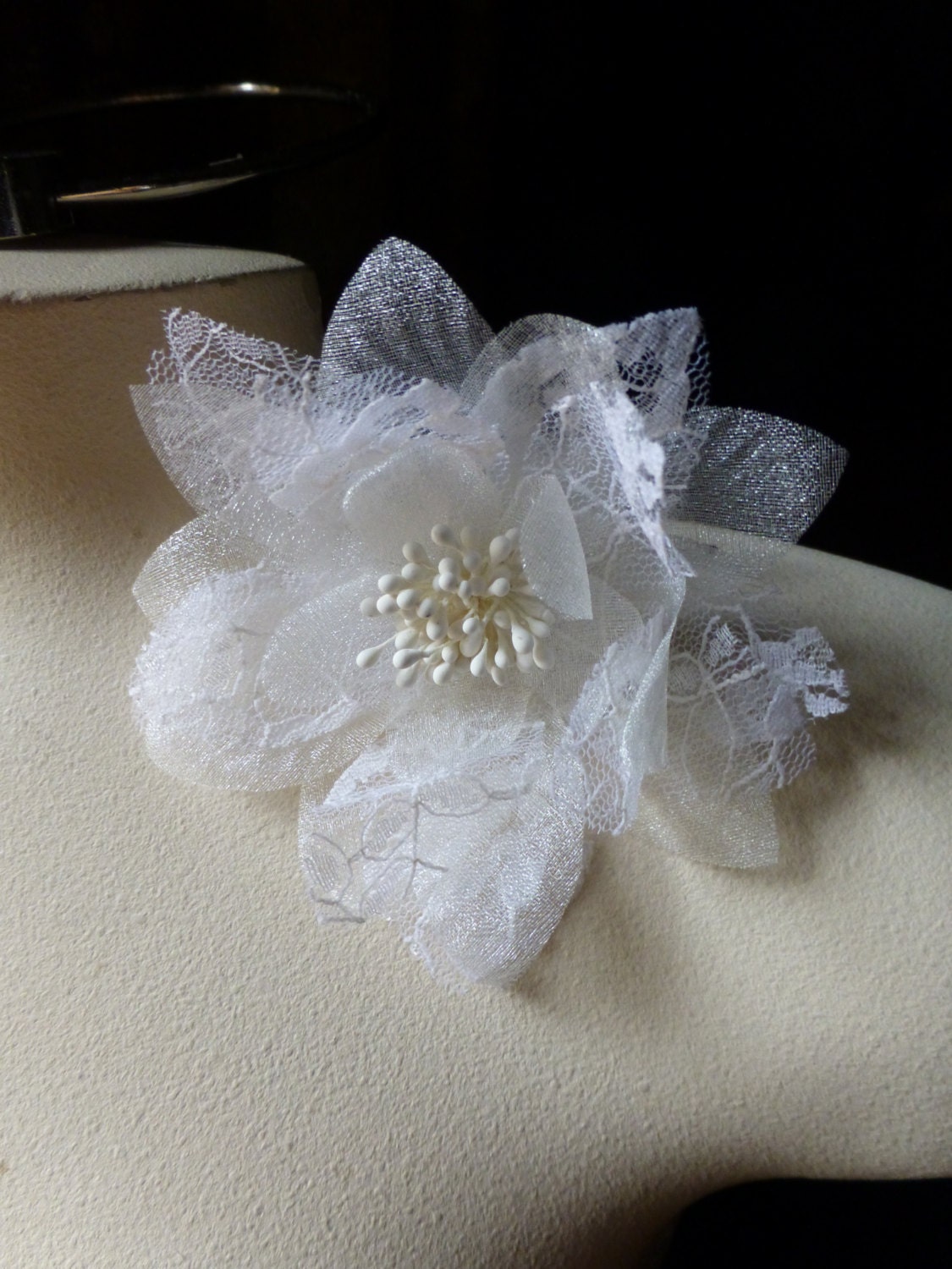 Ivory Lace Flower Pin for Bridal Ballet Sashes Shoes | Etsy