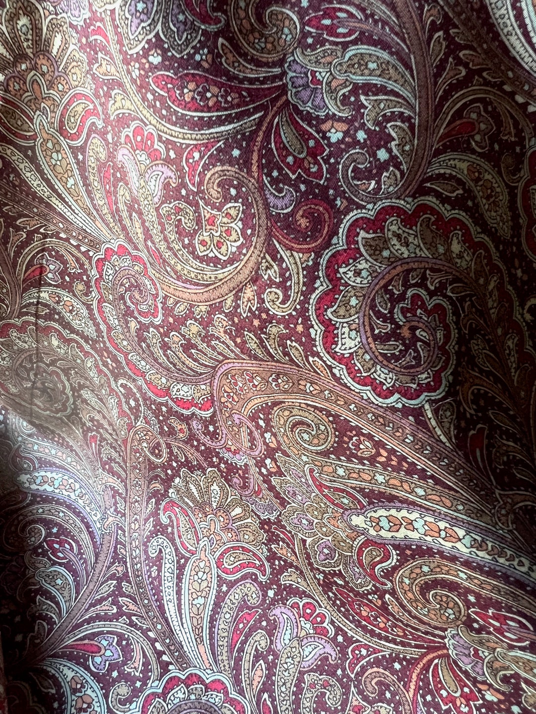 FALL PAISLEY Cotton Fabric by Kaufman for Dresses, Shirts, Skirts ...